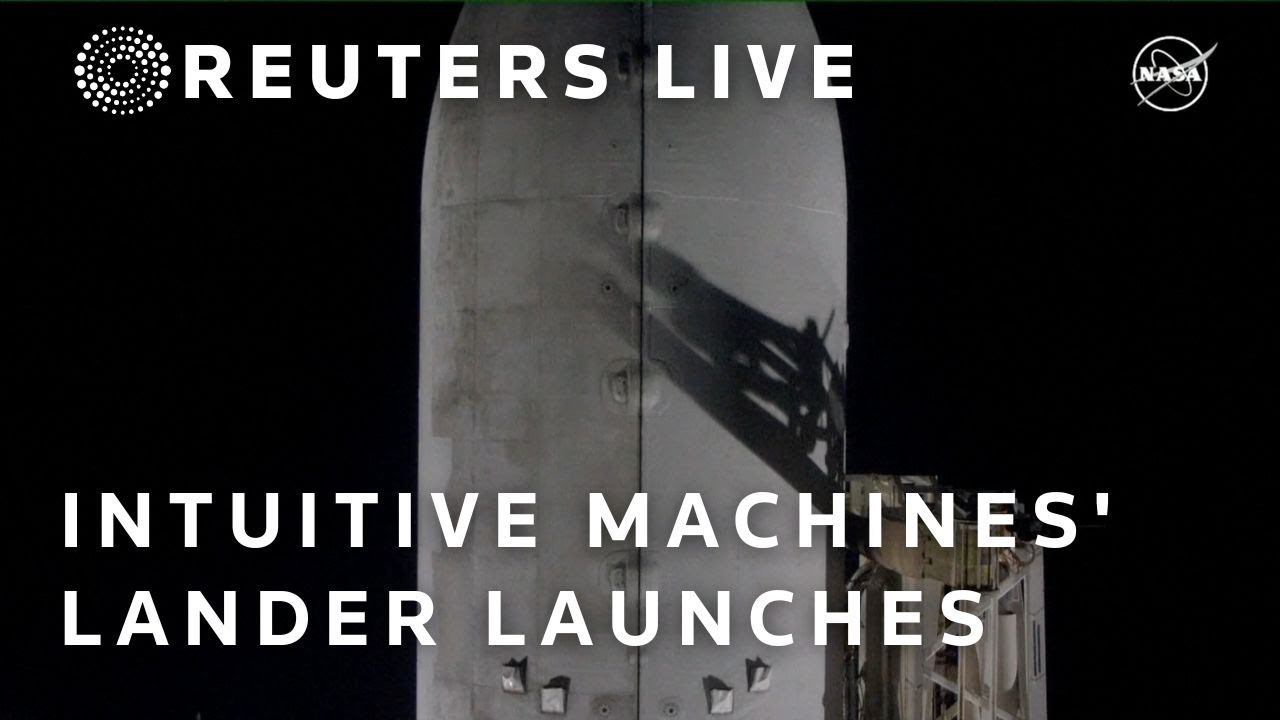 LIVE: Intuitive Machines' lander launches to the Moon - YouTube