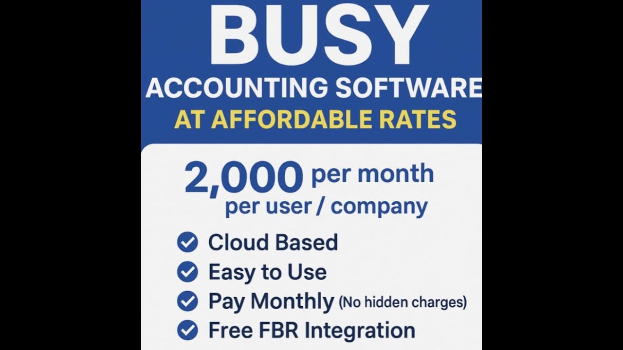FBR POS Integration with Busy Software in Pakistan | Digital System and ...