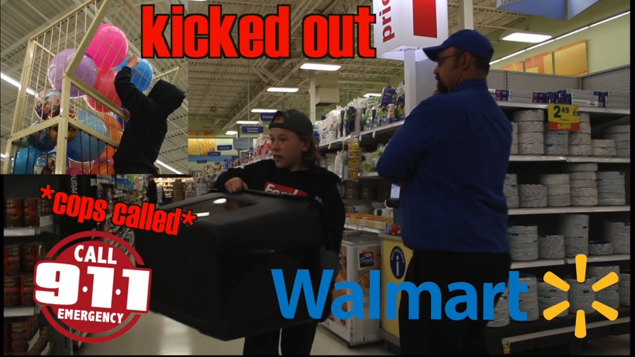 BREAKING THE RULES IN WALMART.. *cops called* - YouTube