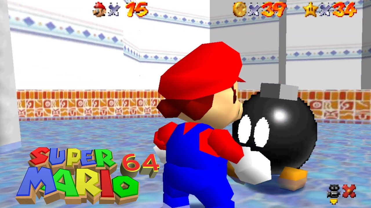 Super Mario School Run 64 v0.3.0 Full Screen 16:9 The Secret Stars Of ...
