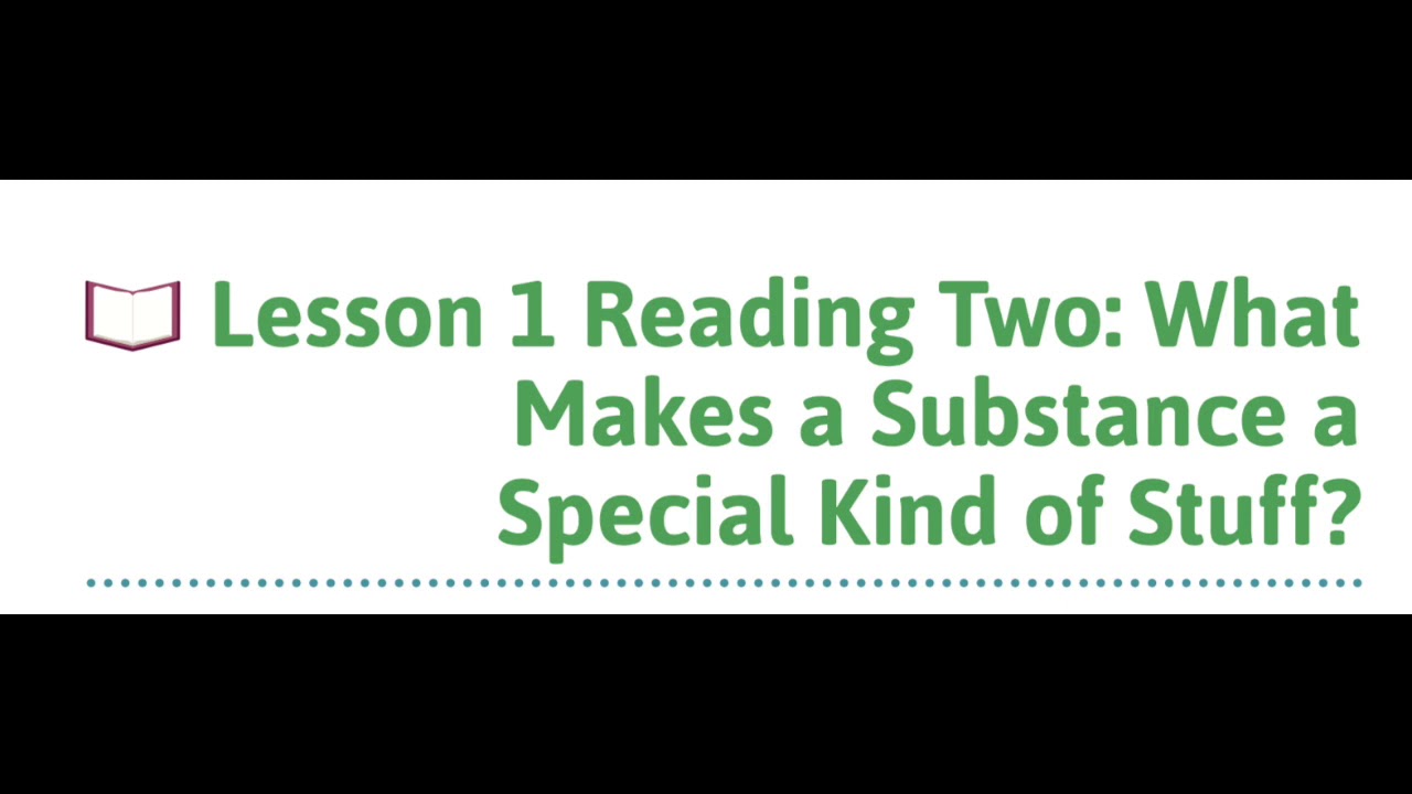 IQWST: How Can I Make New Stuff From Old Stuff, Learning Set 1 Lesson 1 ...