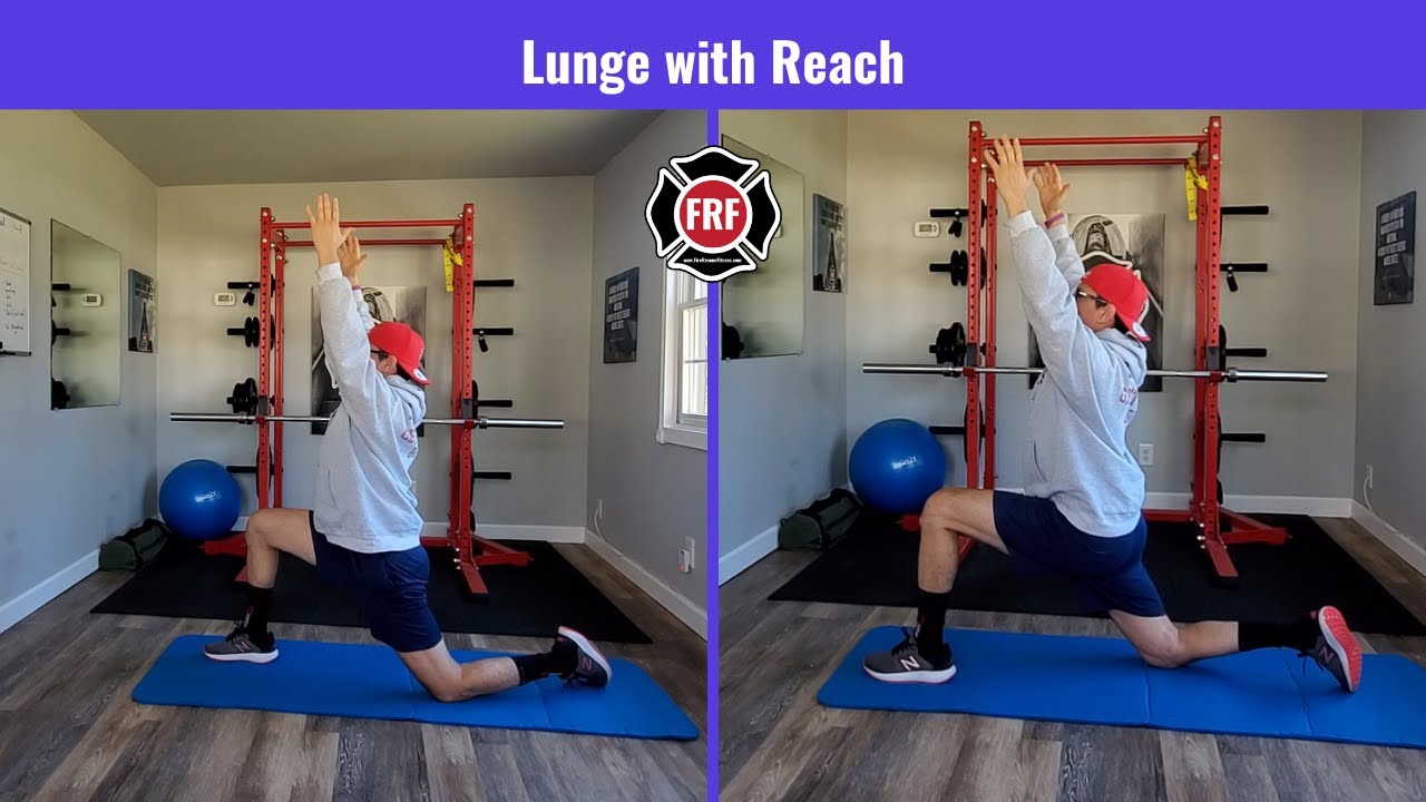 Lunge with Reach -first responder stretch - YouTube