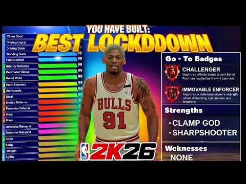 THE BEST 6’9 LOCKDOWN BUILD IN NBA 2K26! 99 BLOCK WITH INSANE DEFENSIVE STATS!