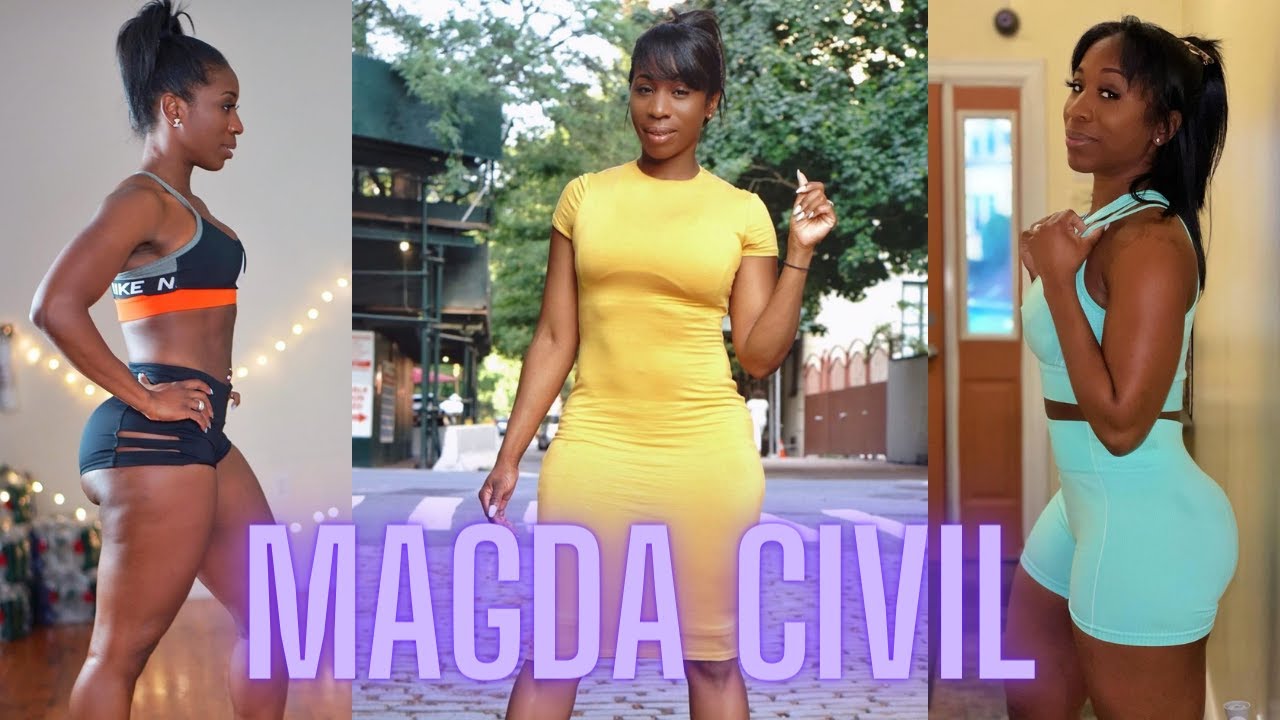 Magda Civil - Beach Workout | Black Female Fitness Motivation - YouTube