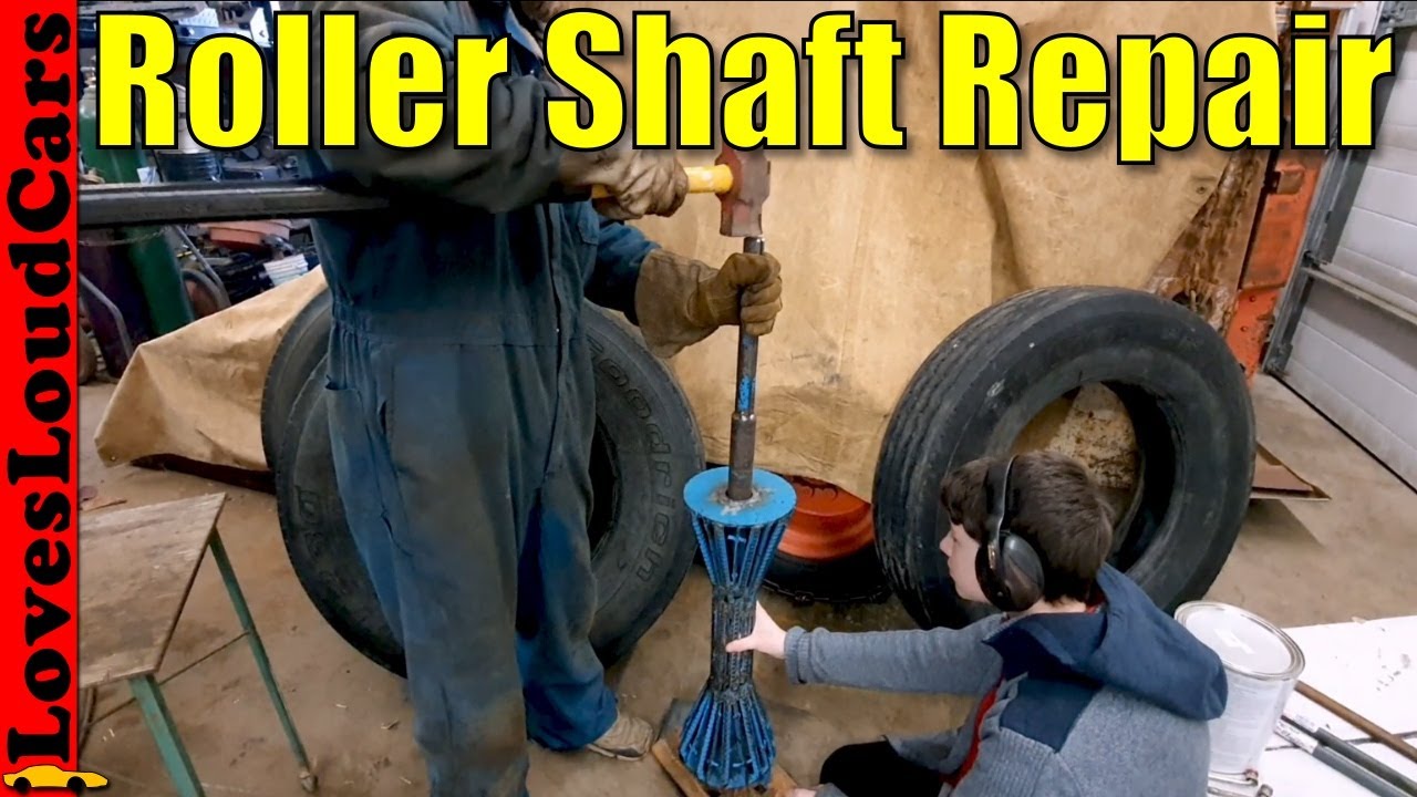 Fixing a broken roller shaft - YouTube