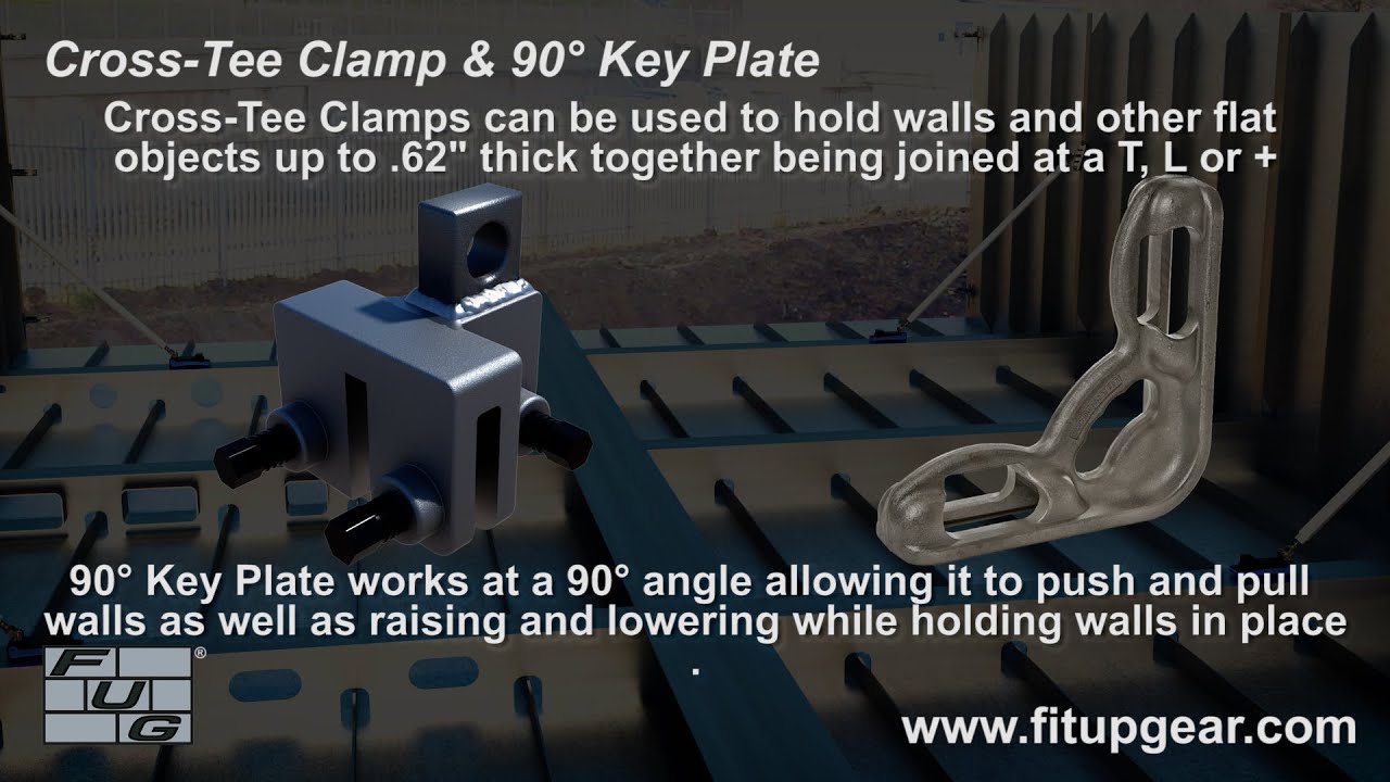Fit Up Gear® Cross-Tee Clamp and 90° Key Plate - YouTube