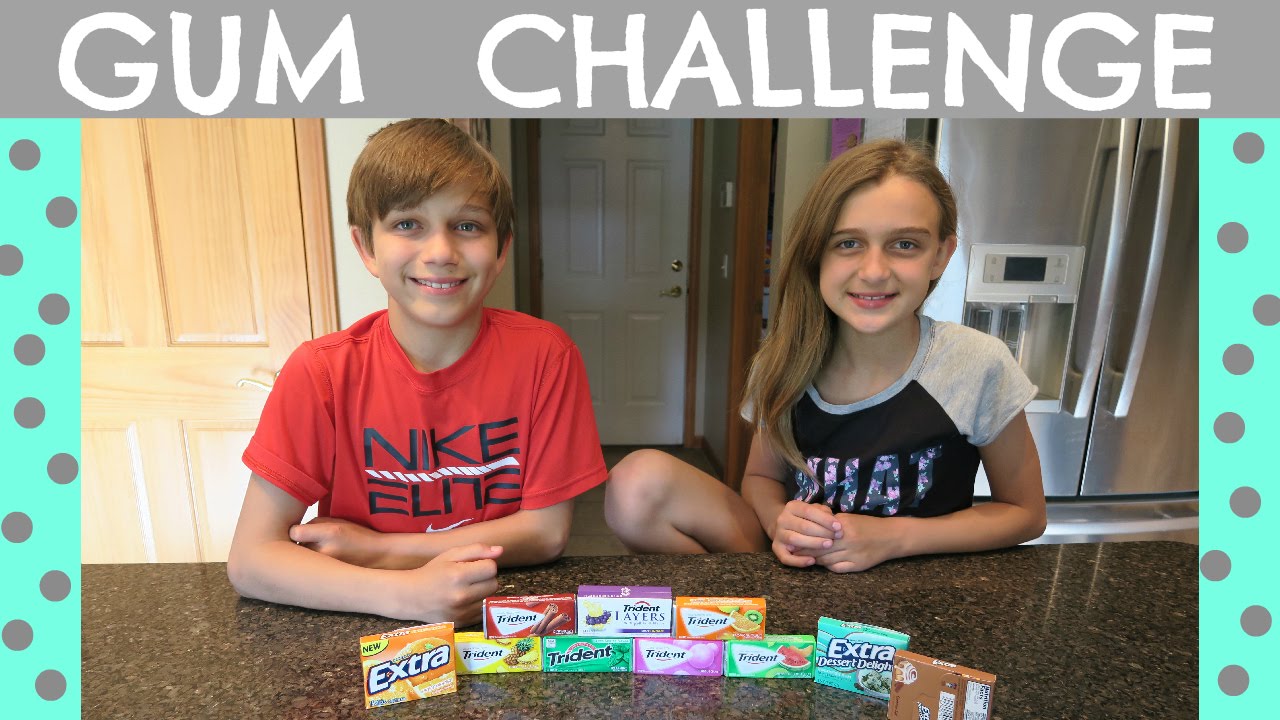 GUESS THE GUM FLAVOR CHALLENGE - YouTube