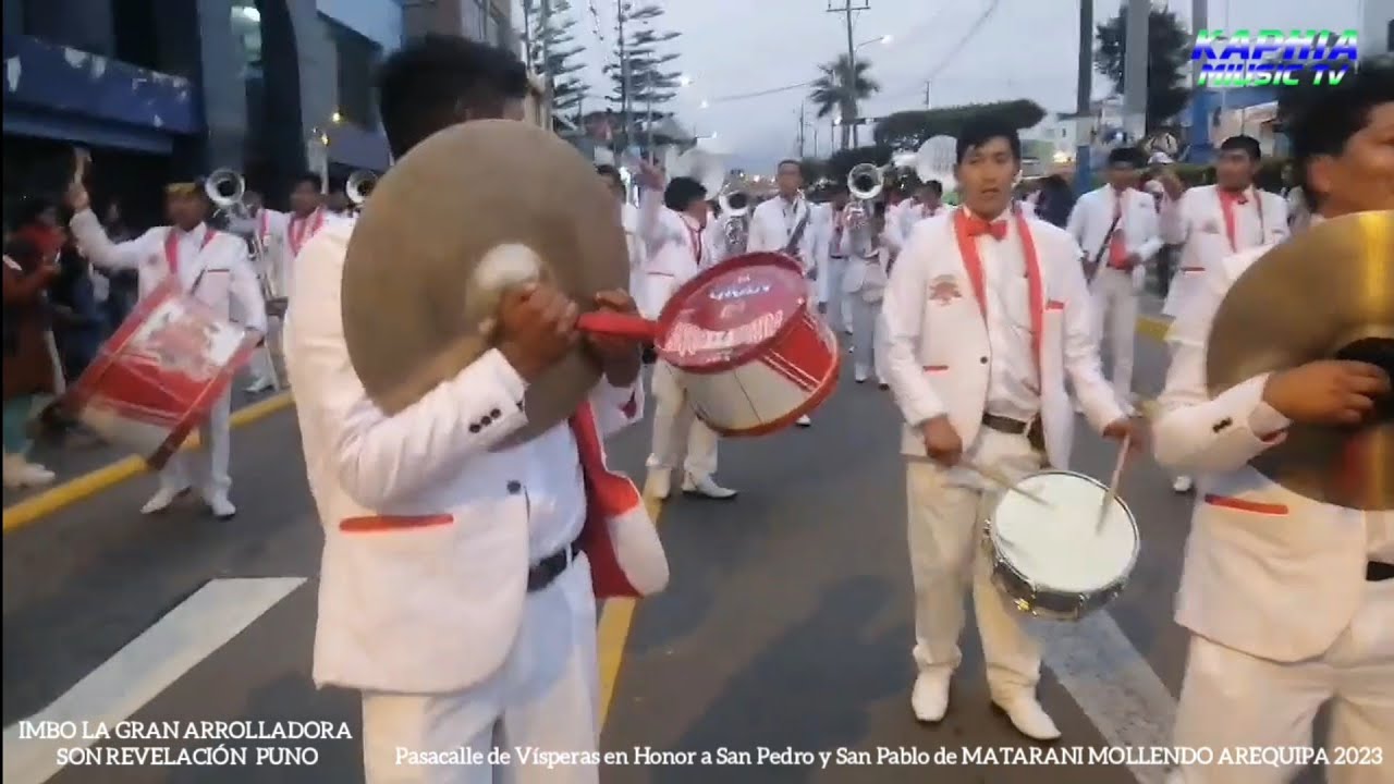 IMBO LA GRAN ARROLLADORA Pasacalle,Vísperas en Hon a San Pedro y San ...