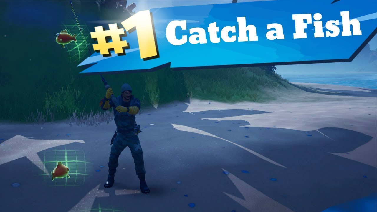 Catch a Fish Wearing The Turk outfit Fortnite challenge - YouTube