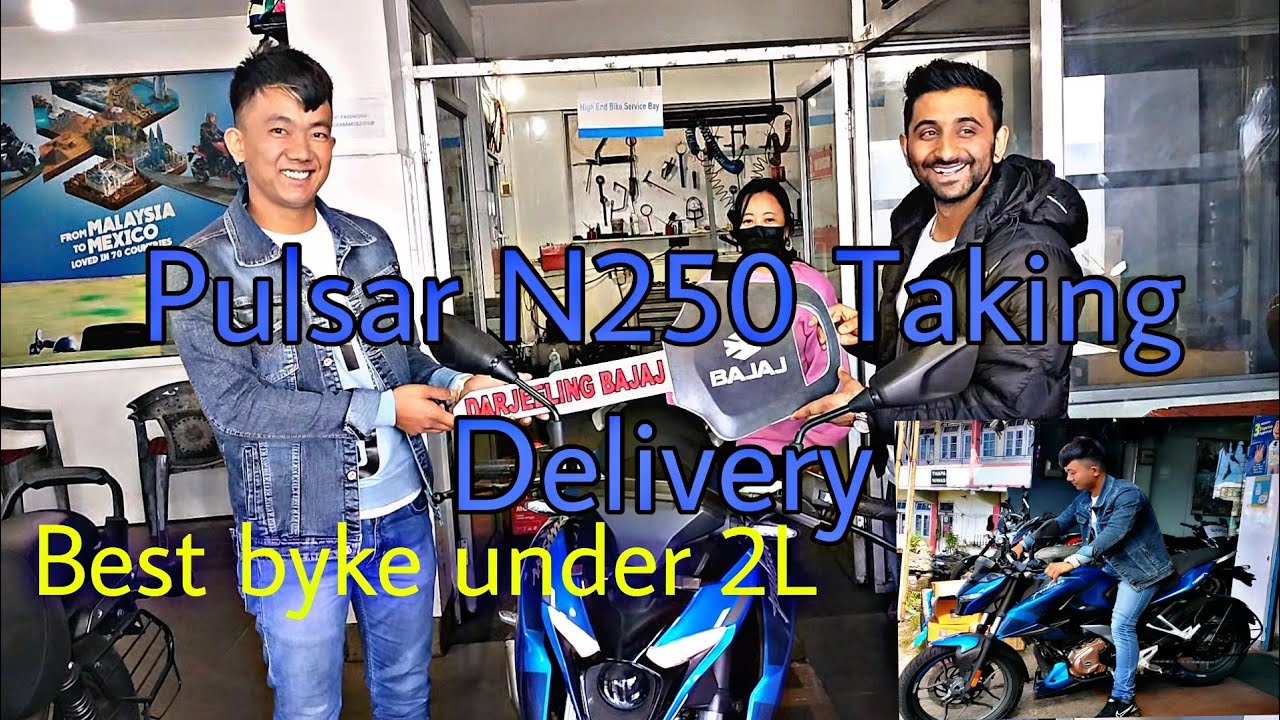 pulsar N250 taking delivery//pulsar N250 blue colour//pulsar N250 on ...