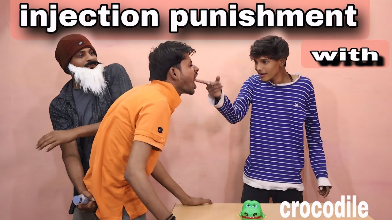 Injection punishment with crocodile | Sui wala injection funny video ...