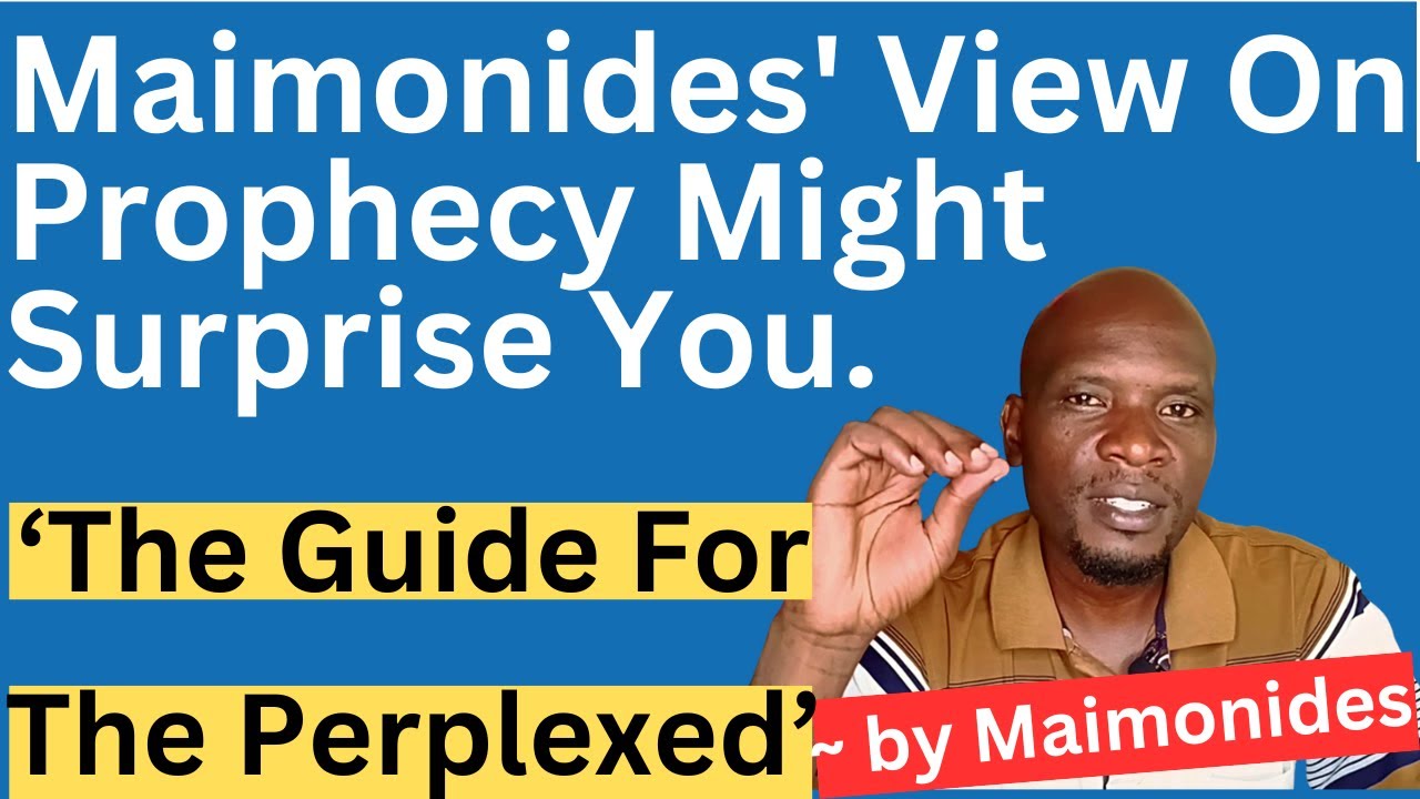 What is prophecy? Maimonides' View Is Likely To Surprise You. - YouTube