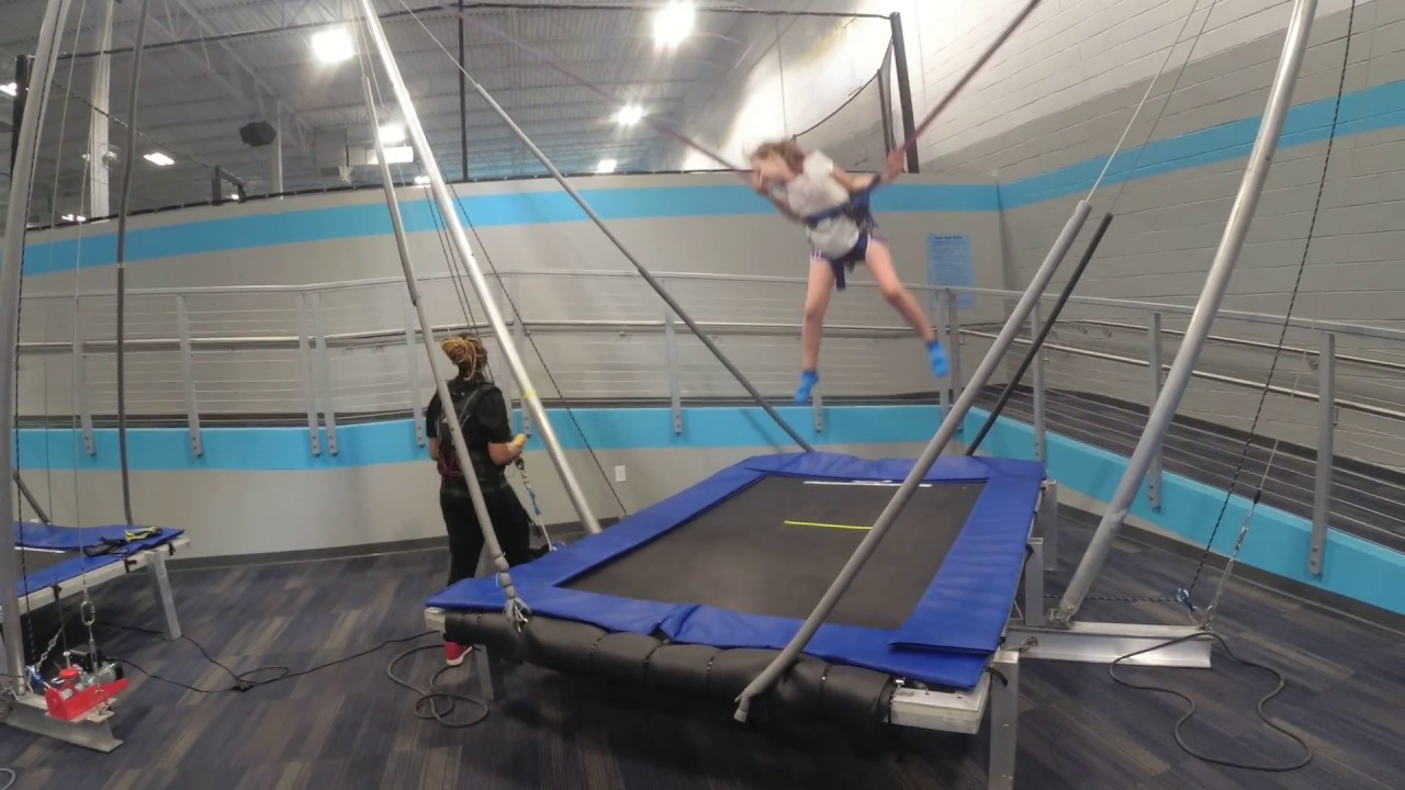 Bungee Trampoline Fail at ZavaZone - YouTube