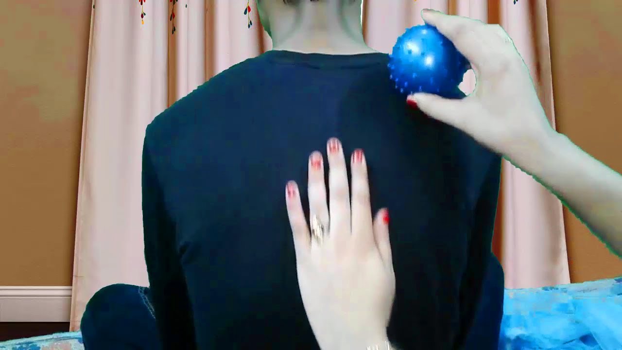 Spiky Massage Ball ASMR ~ Back Scratch & Relaxing your Body | Episode ...