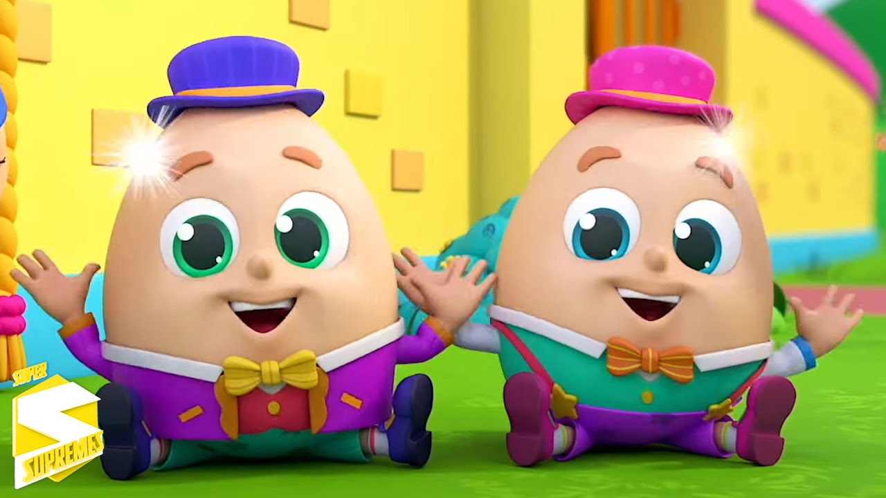 Humpty Dumpty se sentó en una pared Divertida canción de huevo de ...