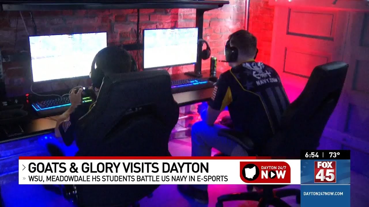 WRGT: Wright State students battle US Navy esports team - YouTube