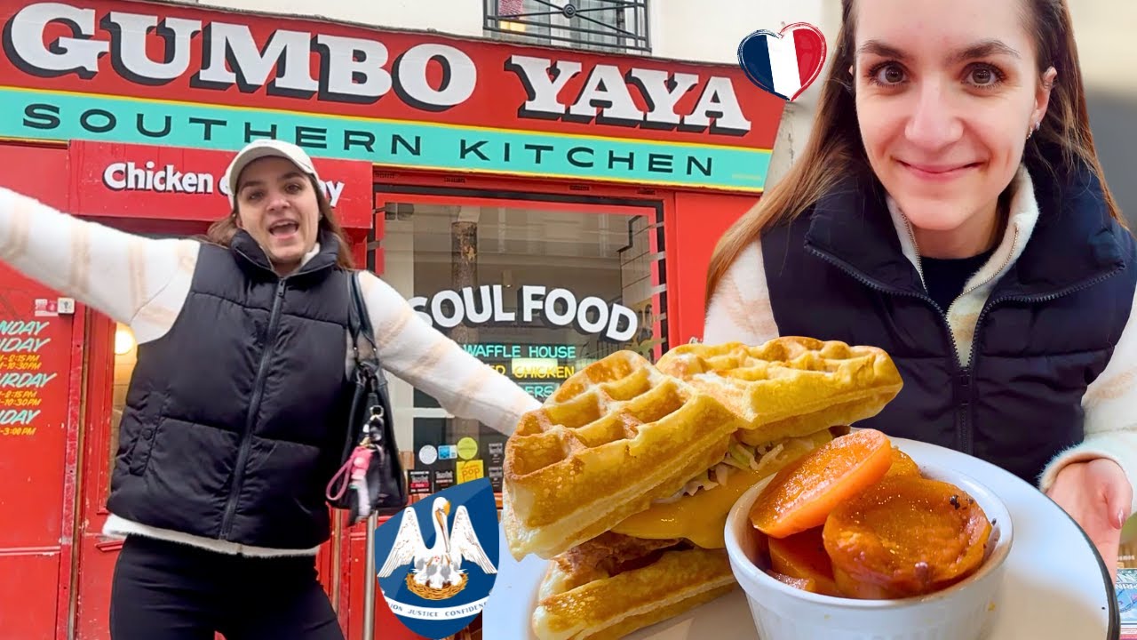 French Girl Tries Southern Food at Gumbo Yaya: Waffle Burger & Yams ...