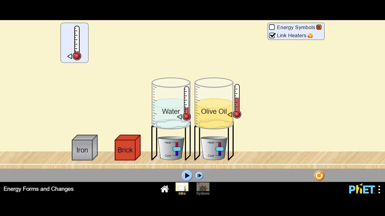 Specific Heat of Water and Oil Simulation - YouTube