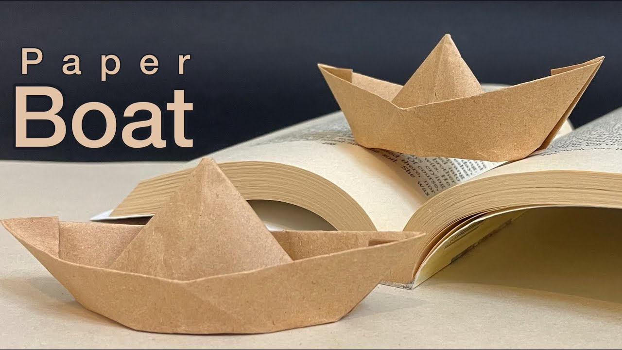How to make a simple paper boat | diy origami boat - YouTube
