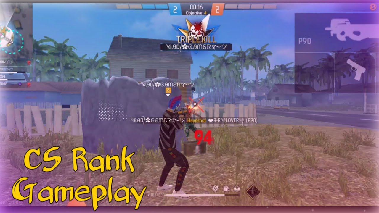 CS Rank Gameplay with Random Player Must Watch - Garena Free Fire # ...