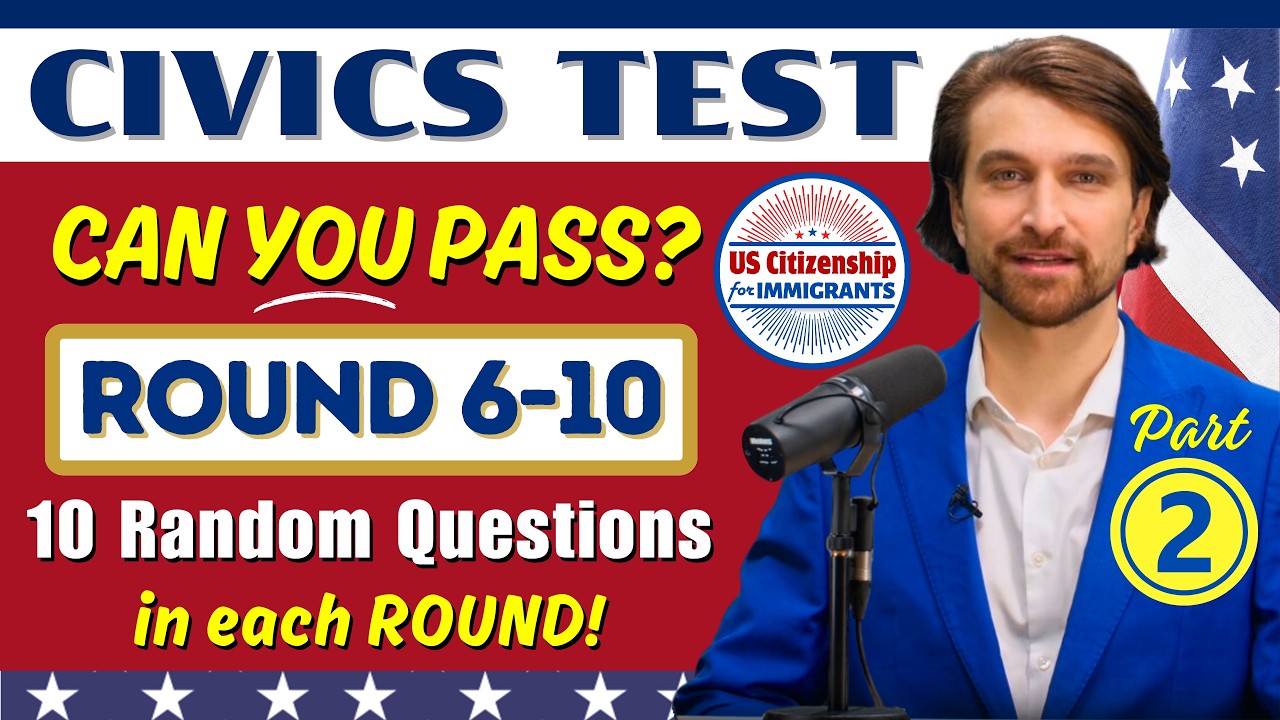 USCIS 100 Civics Test Questions and Answers Practice (Part 2 of 2) US ...