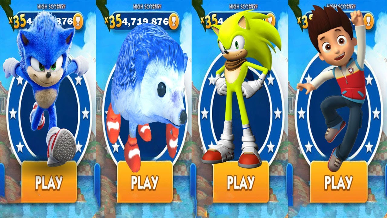 Sonic Dash - SONIC vs REAL SONIC THE HEDGEHOG vs SUPER SONIC BOOM from ...
