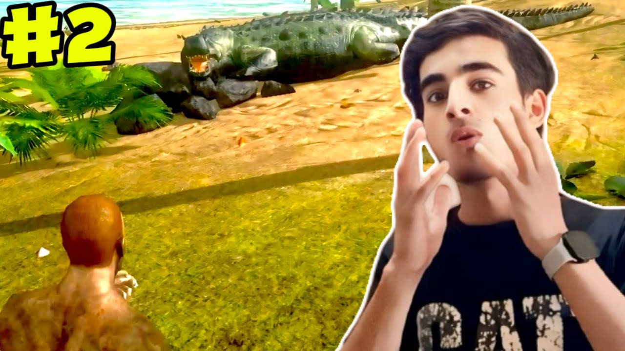 A GIANT ALLIGATOR ATTACK ON ME | ARK SURVIVAL GAMEPLAY #2 - YouTube