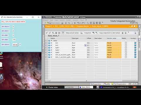 Reading and writing data to Siemens PLC (S7-1500) with Python - YouTube