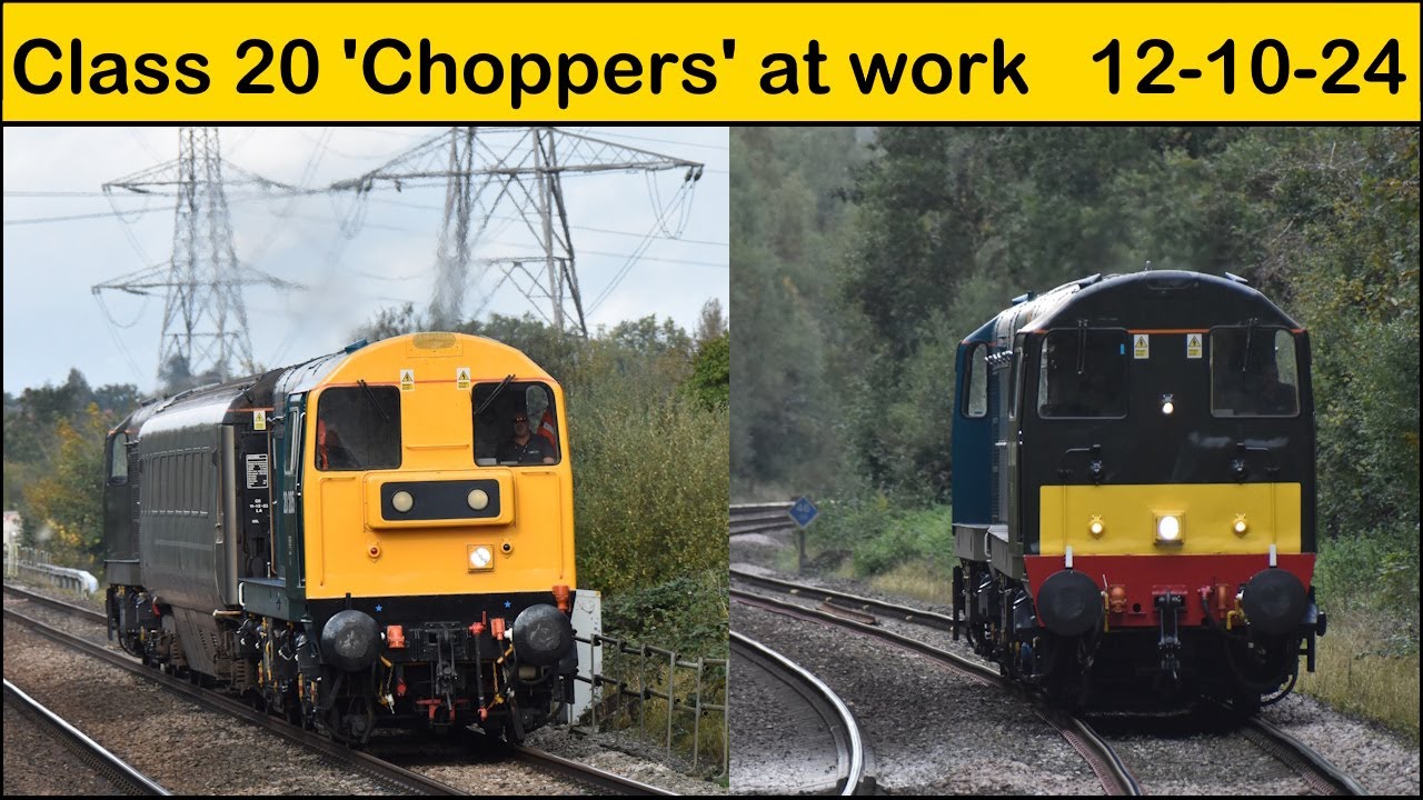 Class 20 'Choppers' at work in the Reading area | 12th October 2024 ...