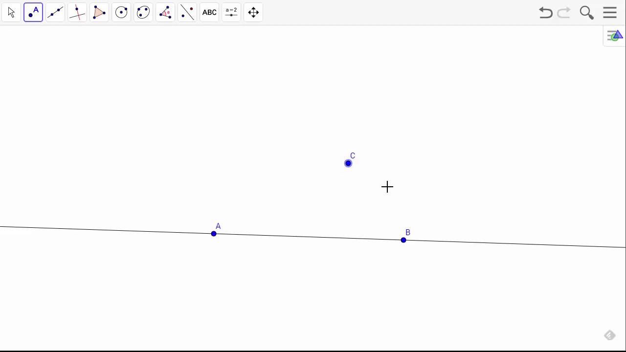 parallel line tool GeoGebra - YouTube