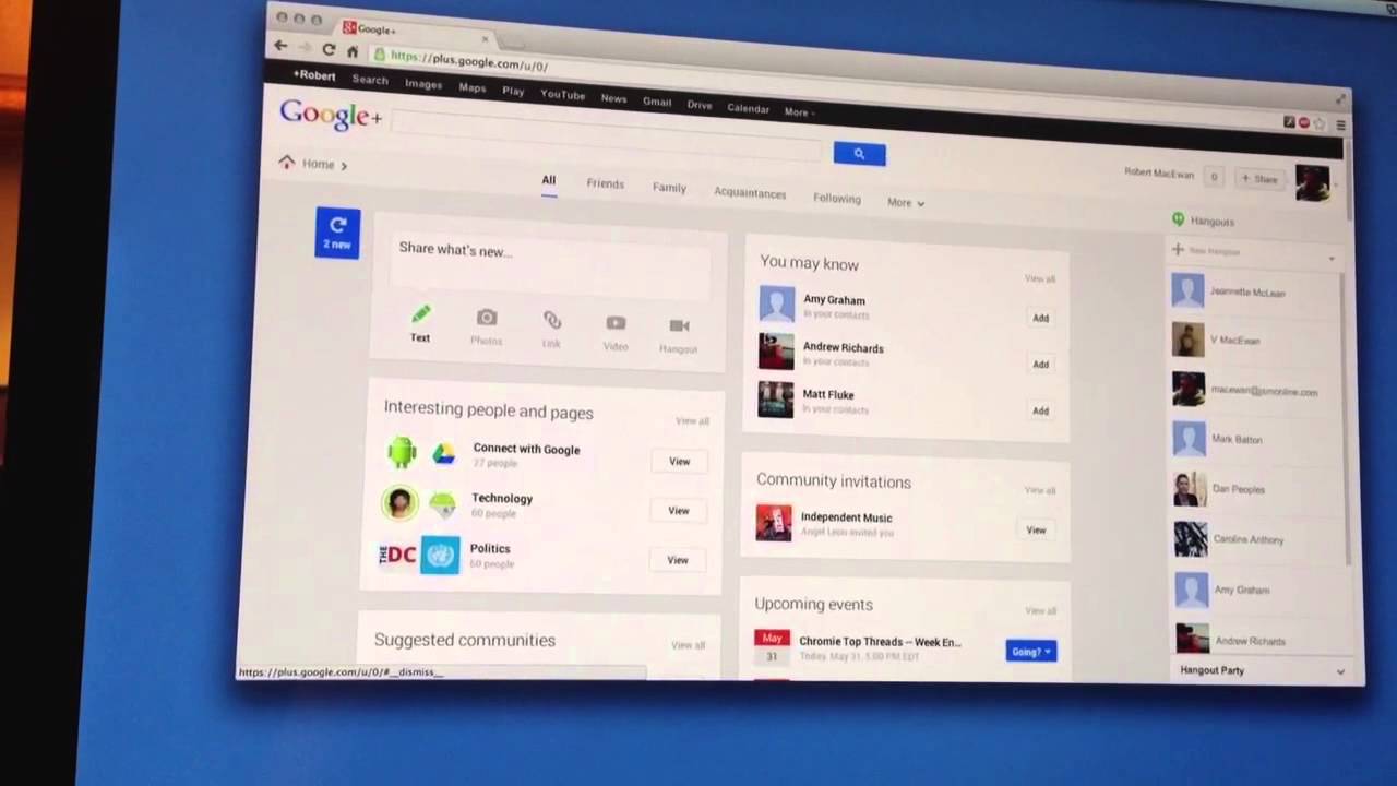 New Google+ layout - YouTube