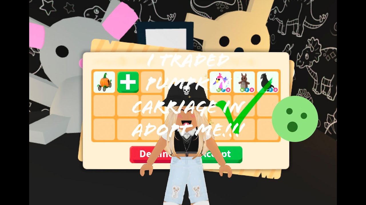 I traded pumpkin carriage in adopt me! Amazing offers! :D - YouTube