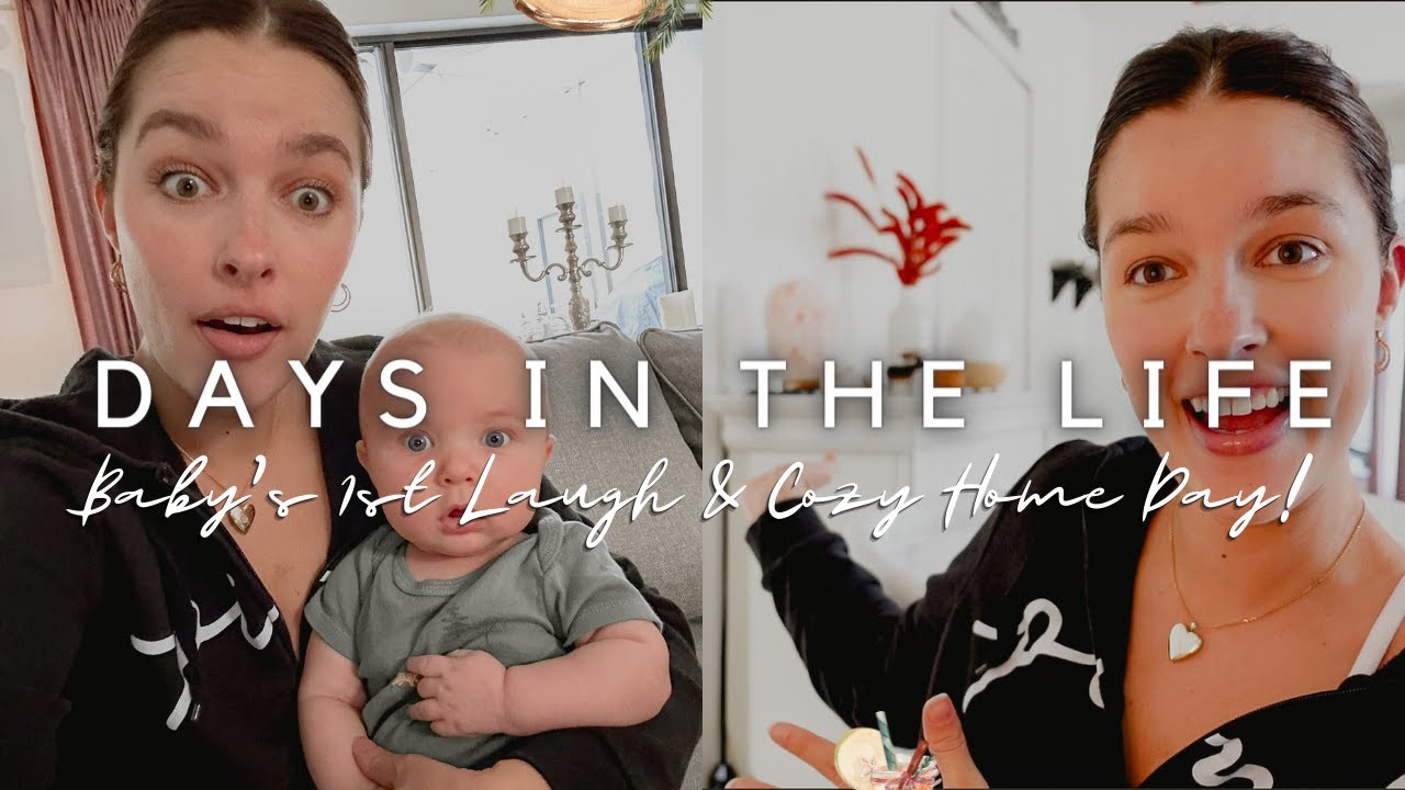 Daily Vlog | Baby's 1st Laugh & Cozy Home Vlog - YouTube