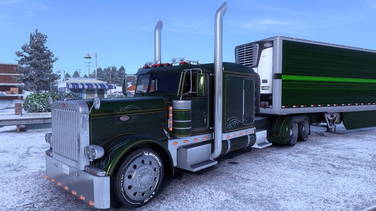 Running In The Snow III | American Truck Simulator ATS - YouTube