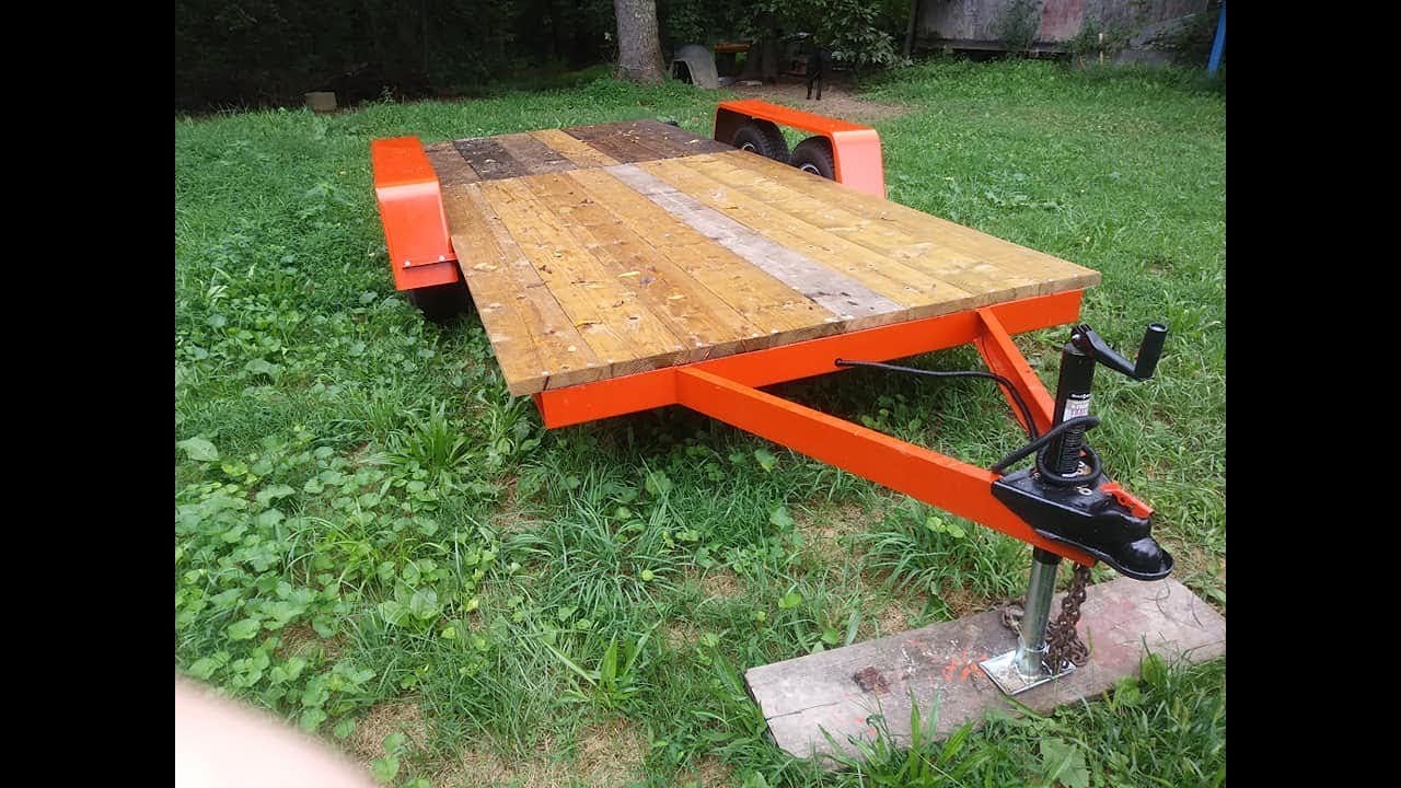 16 ft camper trailer/ utility trailer build - YouTube