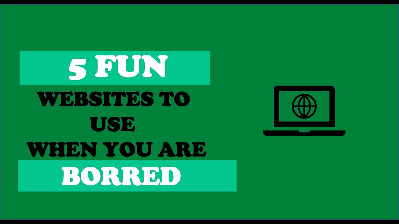 5 FUN AND BEST WEBSITES FOR YOUR FREE TIME....... - YouTube