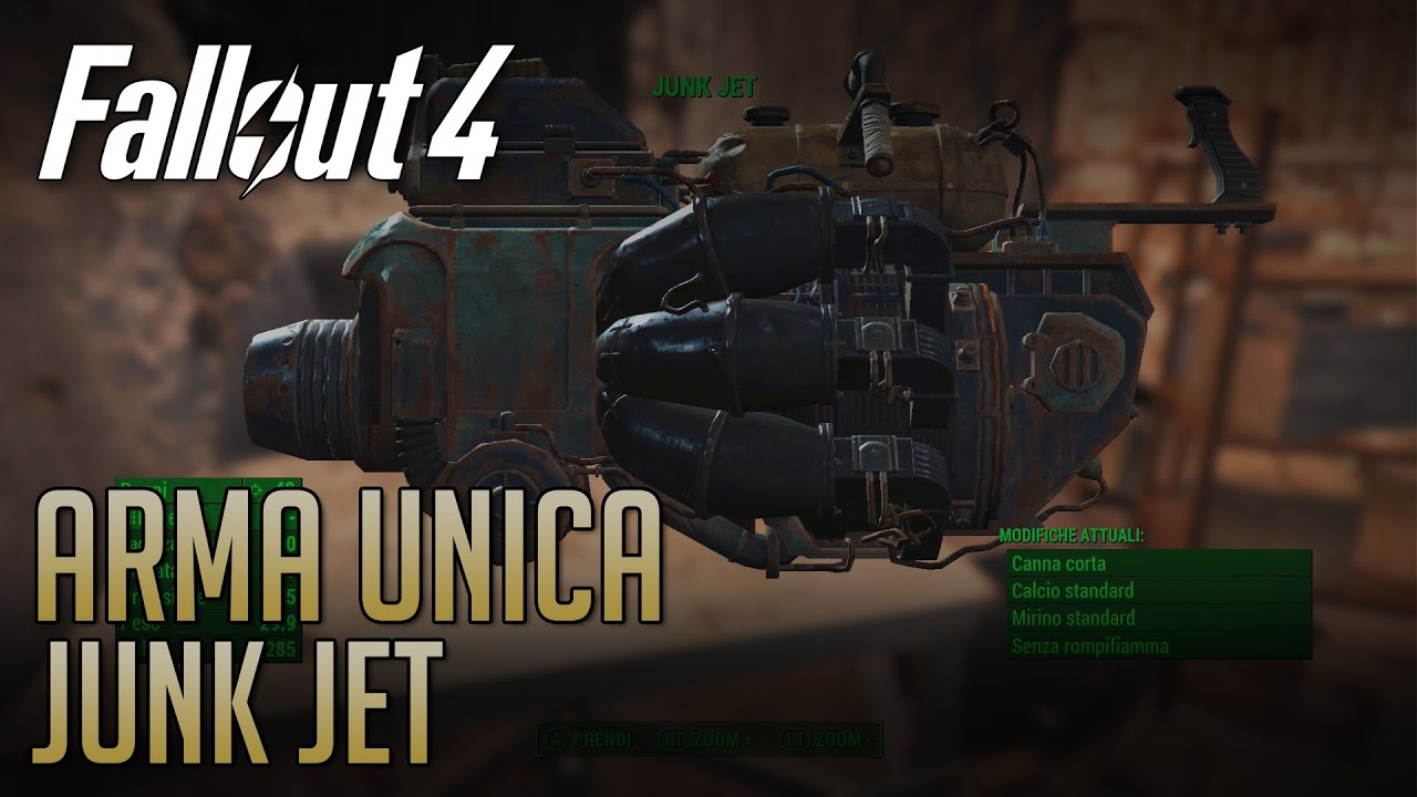 Fallout 4 | ARMA UNICA: JUNK JET (Sparatutto) | Guida Completa - YouTube