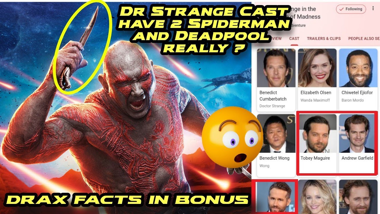 Drax Details And Dr strange Cast Confusion Explained - YouTube