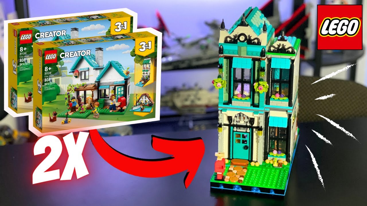 We Turned 2 LEGO Cozy House Sets Into An AWESOME Modular Building ...