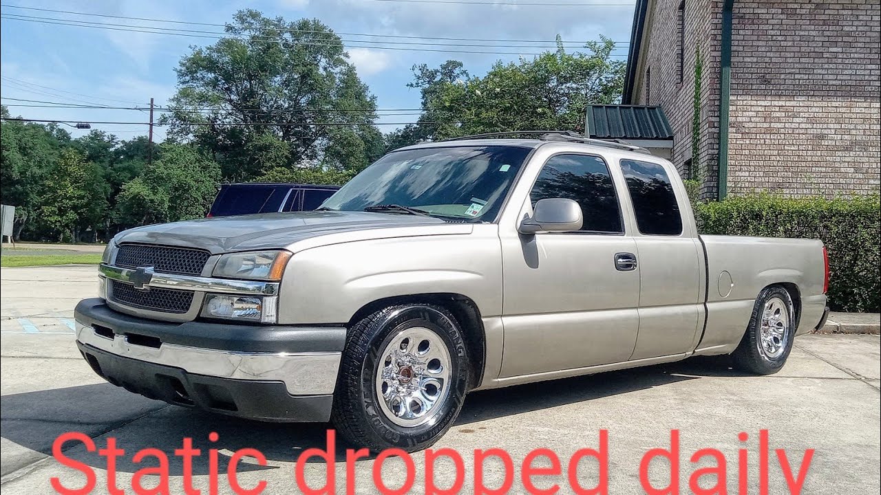 Lowered Chevy Silverado as a daily - YouTube