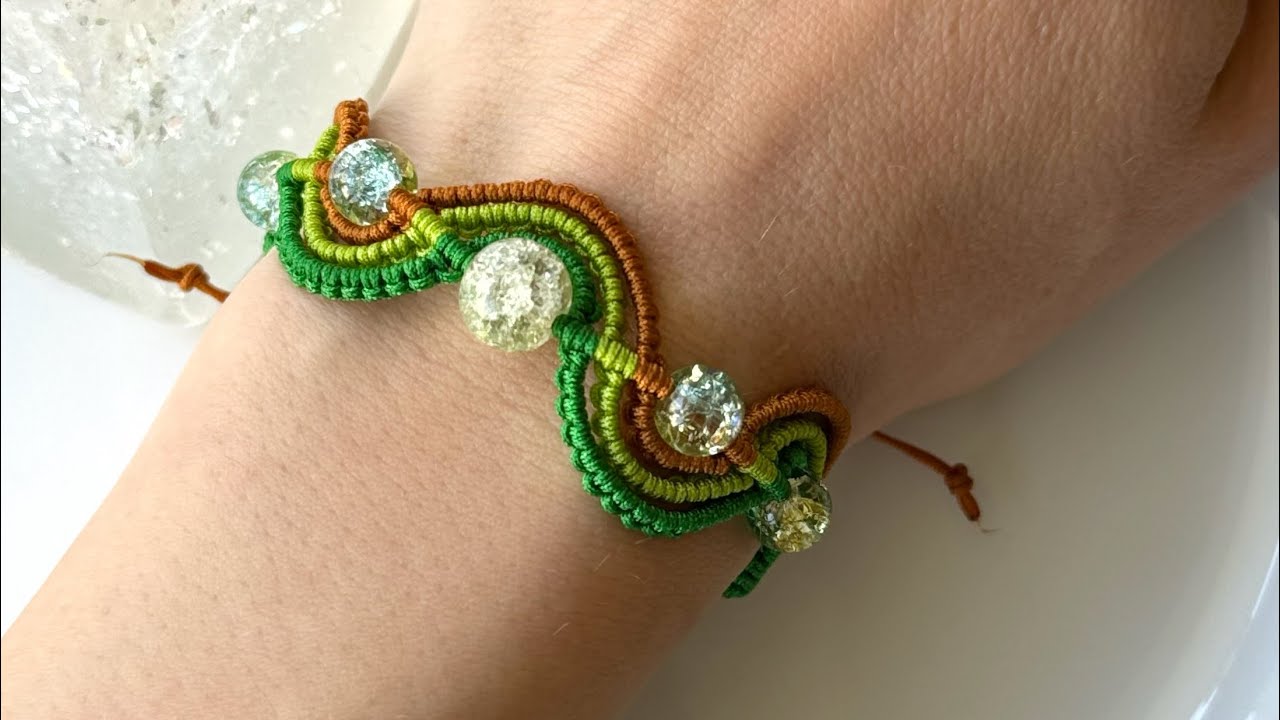 DIY Macrame Bracelet | Three Colors | The Colors of Nature | #diy # ...