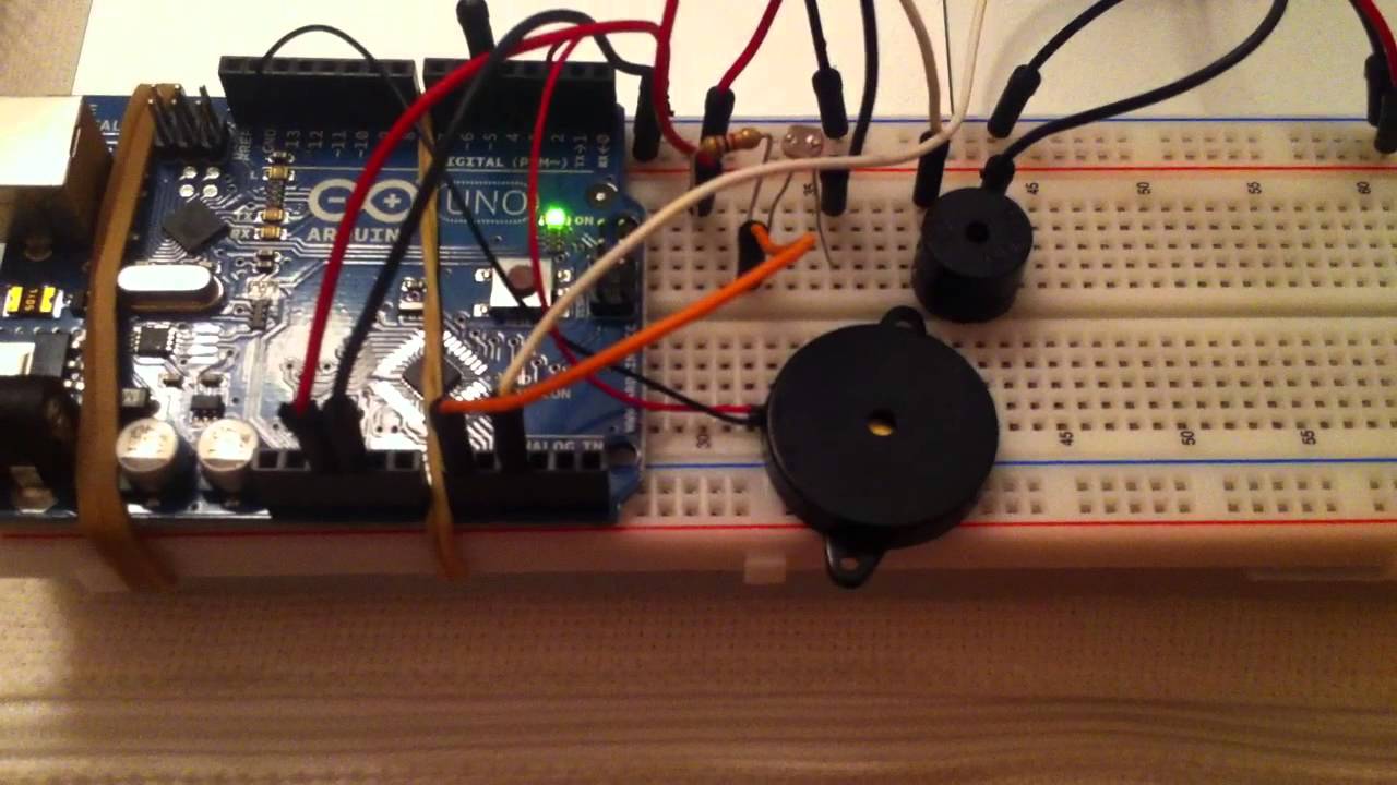 Arduino 014-Sensor de luz, buzzer, beeper, servomotor - YouTube