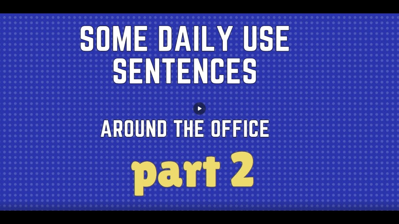 English speaking practice | Daily Office English Sentences | @Learn_and ...