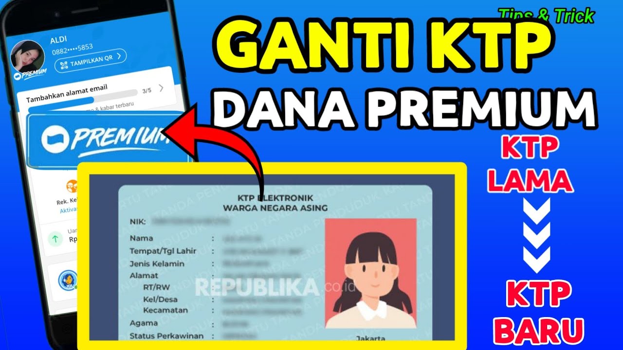 Cara Ganti KTP Akun Dana Premium 2024 - YouTube