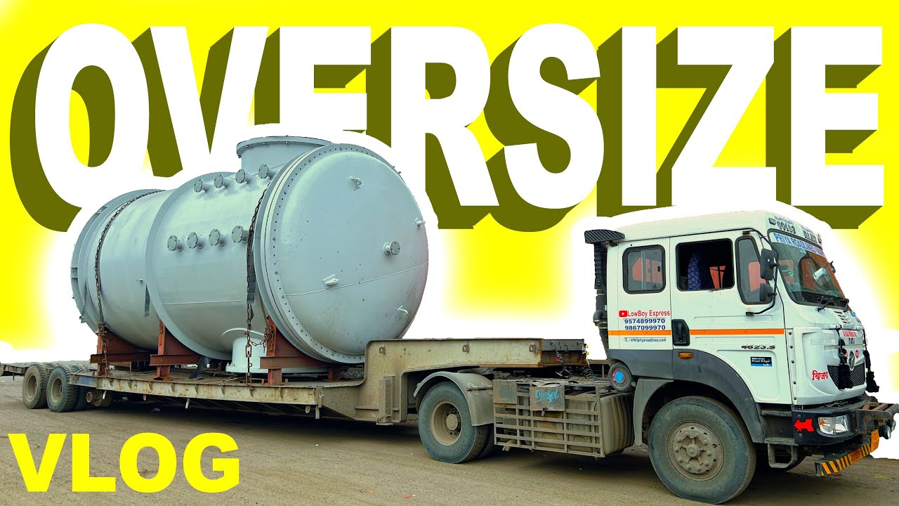 EXPORT CARGO : Pressure Vessel Tank Unloaded at JNPT Port by our Lowbed ...