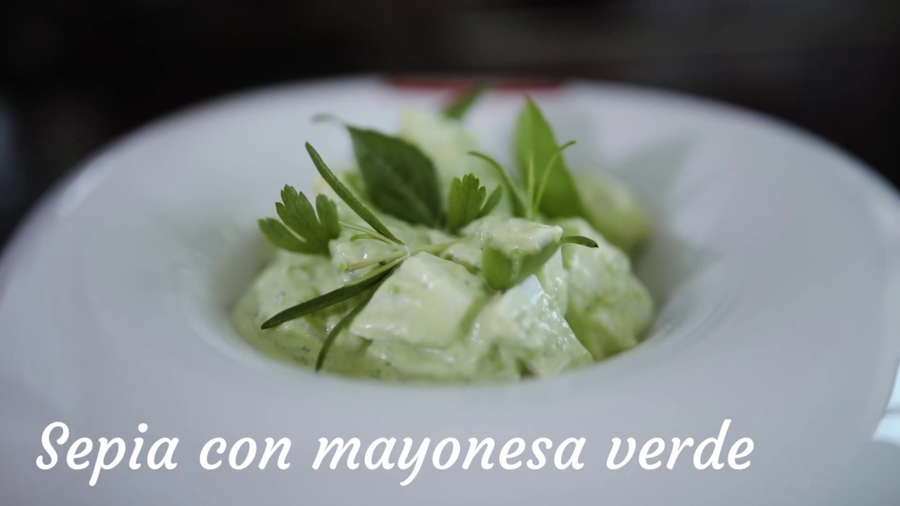 Sepia con mayonesa verde - YouTube