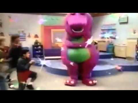 Barney comes to life (A Parade of Bikes!) - YouTube