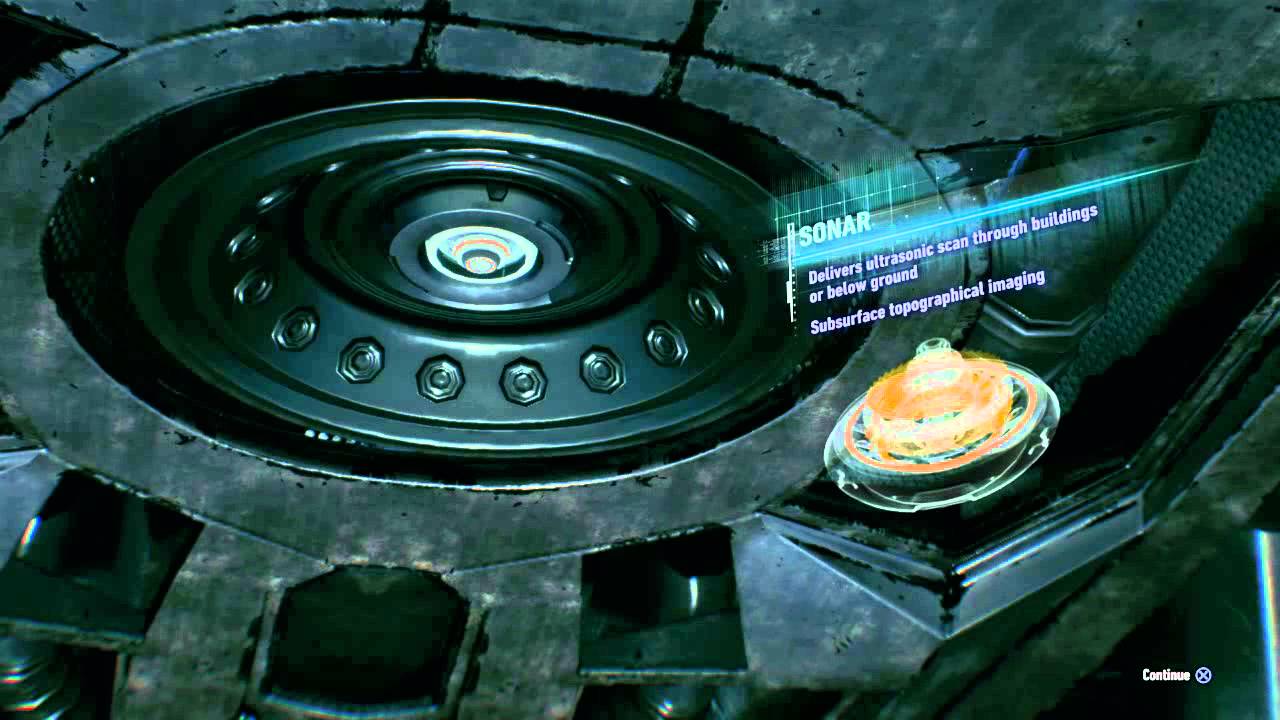 BATMAN™: ARKHAM KNIGHT Batmobile SONAR Upgrade - YouTube