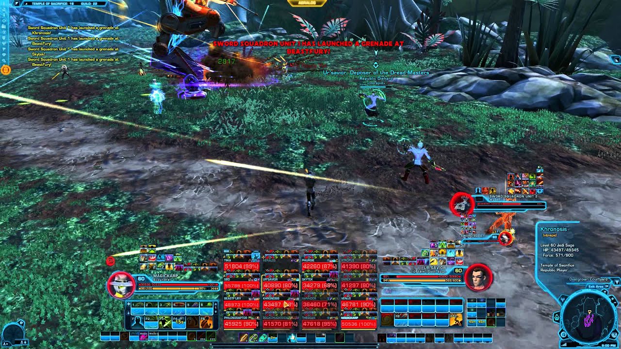 Swtor Shadow Squadron 16man Hardmode Intrepid - YouTube