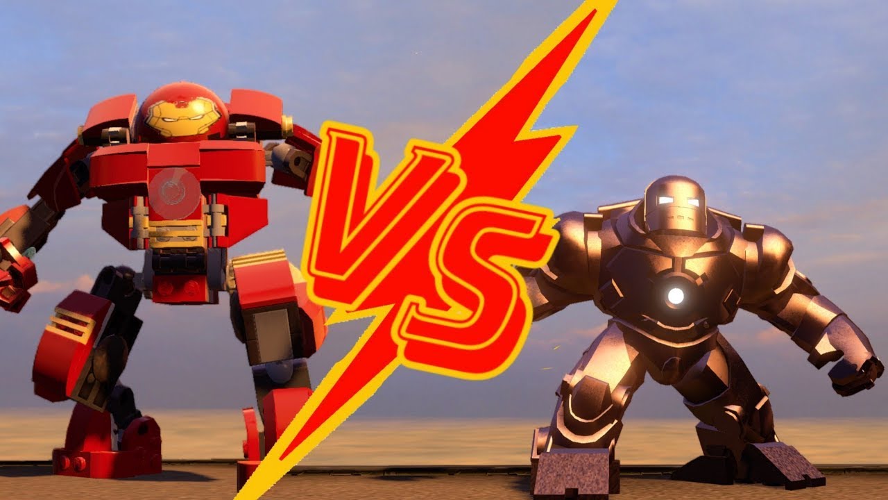 Hulkbuster vs Iron Monger - Epic Battle in LEGO Marvel's Avengers - YouTube